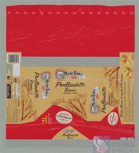 Serie di confezioni Pan Bauletto Bianco MB - Archivio Storico Barilla