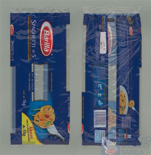 Serie di confezioni Pasta di Semola Estero Barilla (Cello) 2006 ...